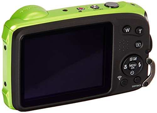 Fujifilm 600019756 FinePix XP120 Shock & Waterproof Wi-Fi Digital Camera, Black/Lime Green