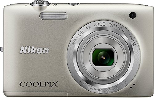 Nikon Coolpix S2800 20.1 MP Point & Shoot Digital Camera with 5X Optical Zoom International Version, Silver