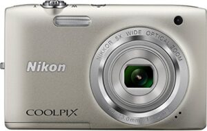 nikon coolpix s2800 20.1 mp point & shoot digital camera with 5x optical zoom international version, silver