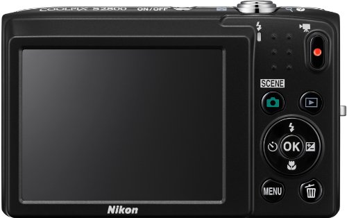 Nikon Coolpix S2800 20.1 MP Point & Shoot Digital Camera with 5X Optical Zoom International Version, Silver