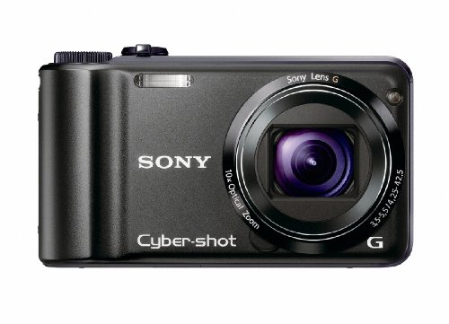 Sony Cyber-shot DSC-H55 14.1MP Digital Camera with 10x Wide Angle Optical Zoom with SteadyShot Image Stabilization and 3.0 inch LCD (Black) (Discontinued by Manufacturer)