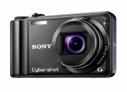 Sony Cyber-shot DSC-H55 14.1MP Digital Camera with 10x Wide Angle Optical Zoom with SteadyShot Image Stabilization and 3.0 inch LCD (Black) (Discontinued by Manufacturer)