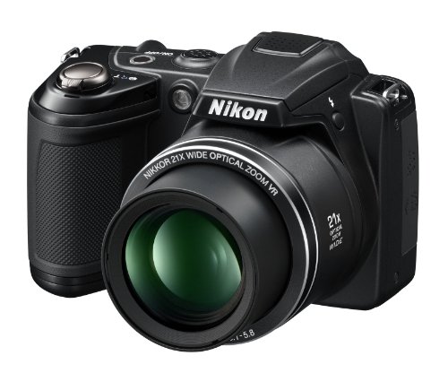 Nikon Coolpix L310 14.1MP Digital Camera with 21x Optical Zoom - BLACK