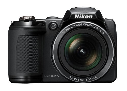 Nikon Coolpix L310 14.1MP Digital Camera with 21x Optical Zoom - BLACK