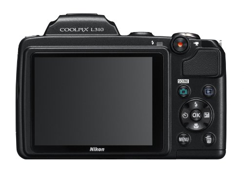 Nikon Coolpix L310 14.1MP Digital Camera with 21x Optical Zoom - BLACK