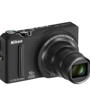 Nikon COOLPIX S9100 12.1 MP CMOS Digital Camera with 18x NIKKOR ED Wide-Angle Optical Zoom Lens and Full HD 1080p Video (Black) (OLD MODEL) (Renewed)