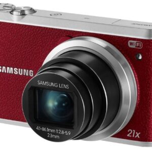 Samsung WB350F 16.2MP CMOS Smart WiFi & NFC Digital Camera with 21x Optical Zoom, 3.0" Touch Screen LCD and 1080p HD Video (Red)