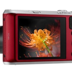 Samsung WB350F 16.2MP CMOS Smart WiFi & NFC Digital Camera with 21x Optical Zoom, 3.0" Touch Screen LCD and 1080p HD Video (Red)