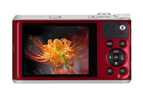 Samsung WB350F 16.2MP CMOS Smart WiFi & NFC Digital Camera with 21x Optical Zoom, 3.0" Touch Screen LCD and 1080p HD Video (Red)