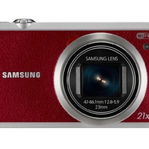 Samsung WB350F 16.2MP CMOS Smart WiFi & NFC Digital Camera with 21x Optical Zoom, 3.0" Touch Screen LCD and 1080p HD Video (Red)