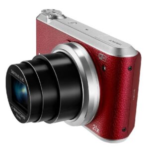 Samsung WB350F 16.2MP CMOS Smart WiFi & NFC Digital Camera with 21x Optical Zoom, 3.0" Touch Screen LCD and 1080p HD Video (Red)