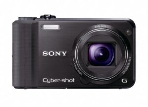 sony cyber-shot dsc-hx7v 16.2 mp exmor r cmos digital still camera with 10x wide-angle optical zoom g lens, 3d sweep panorama, and full 1080/60i hd video (black)