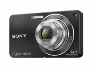 sony dsc-w350 14.1mp digital camera with 4x wide angle zoom with optical steady shot image stabilization and 2.7 inch lcd (black)