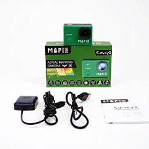 MAPIR Survey3W NDVI Mapping Camera RGN Red+Green+Near Infrared Filter 3.37mm f/2.8 No Distortion Wide Angle GPS Touch Screen 2K 12MP HDMI WiFi PWM Trigger Drone Mount