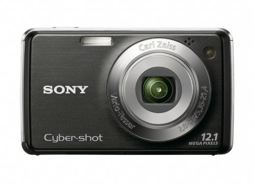 Sony Cybershot DSC-W220 12.1MP Digital Camera with 4x Optical Zoom with Super Steady Shot Image Stabilization (Black)