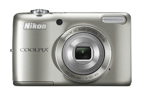 Nikon COOLPIX L26 16.1 MP Digital Camera with 5x Zoom NIKKOR Glass Lens and 3-inch LCD (Silver) (OLD MODEL)