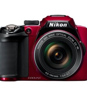 Nikon COOLPIX P500 12.1 CMOS Digital Camera with 36x NIKKOR Wide-Angle Optical Zoom Lens and Full HD 1080p Video (Red)