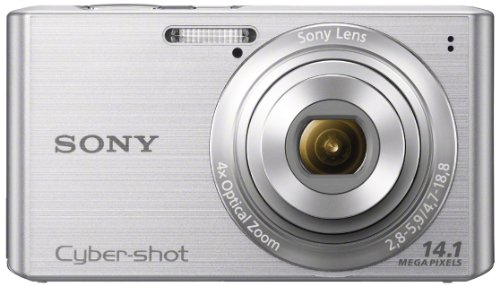 Sony Cyber-shot DSCW610 14.1 MP Digital Camera with 4x Optical Zoom and 2.7-Inch LCD (Silver) (2012 Model)