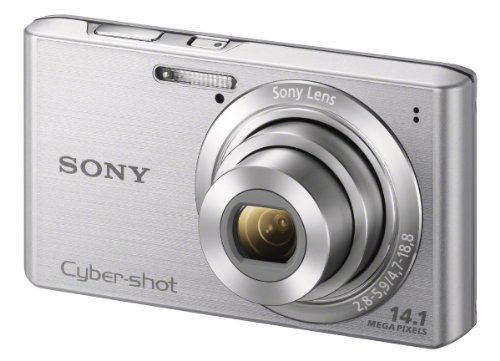 Sony Cyber-shot DSCW610 14.1 MP Digital Camera with 4x Optical Zoom and 2.7-Inch LCD (Silver) (2012 Model)