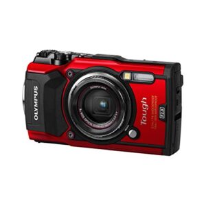 olympus tg-5 waterproof camera with 3-inch lcd, red