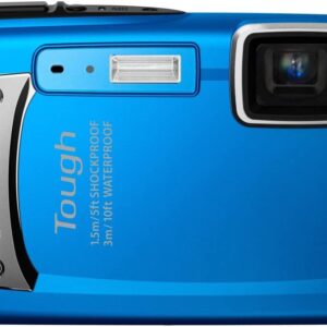 Olympus TG-310 Tough 14.0 MP Digital Camera with 3.6x Wide Optical Zoom and 2.7-Inch LCD, (Blue) (Old Model)