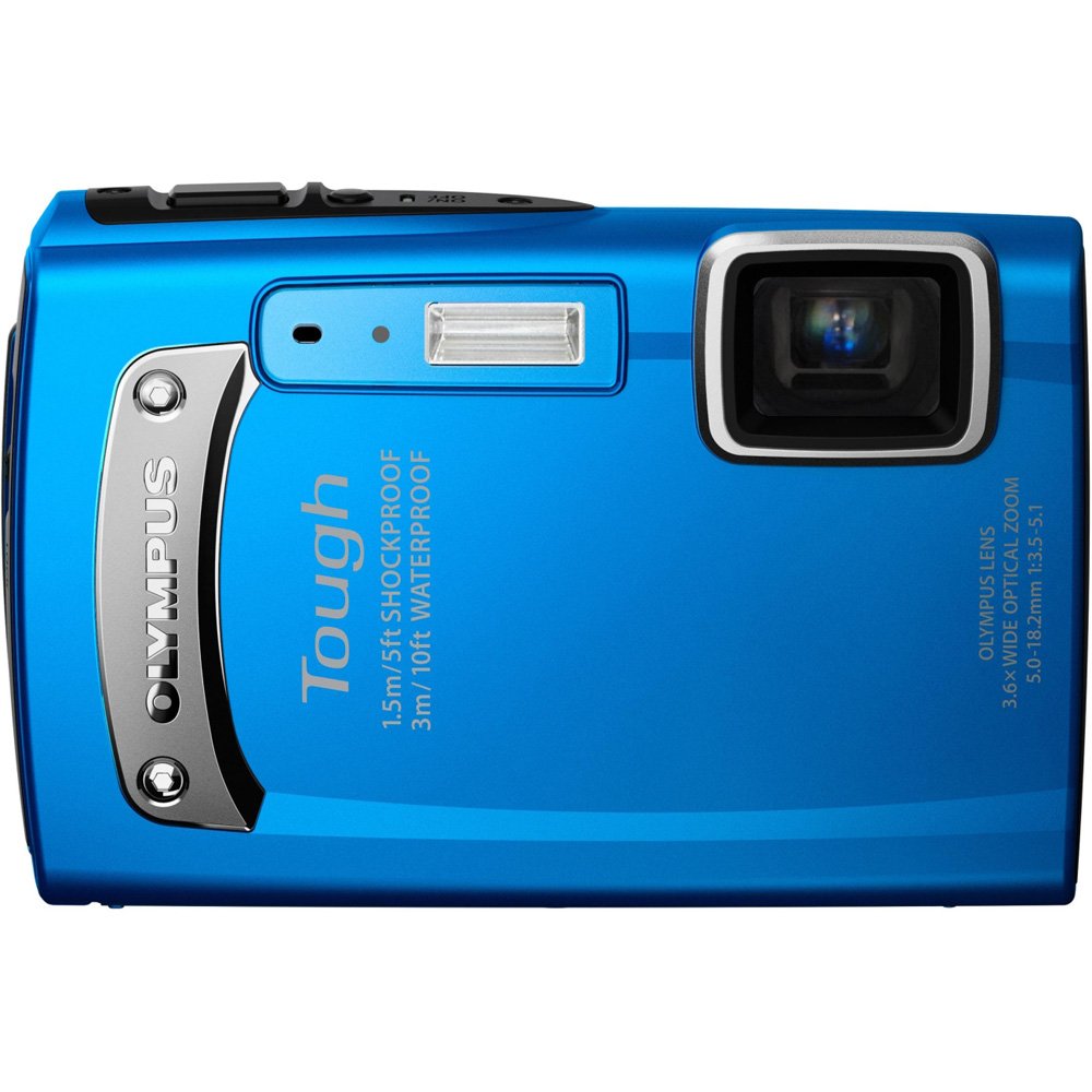 Olympus TG-310 Tough 14.0 MP Digital Camera with 3.6x Wide Optical Zoom and 2.7-Inch LCD, (Blue) (Old Model)