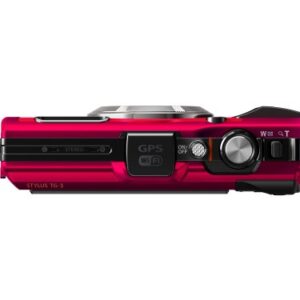 Olympus TG-3 Waterproof 16 MP Digital Camera (Red)