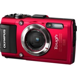 Olympus TG-3 Waterproof 16 MP Digital Camera (Red)