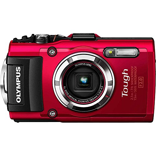 Olympus TG-3 Waterproof 16 MP Digital Camera (Red)