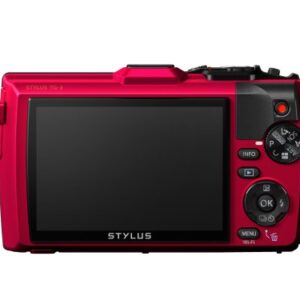 Olympus TG-3 Waterproof 16 MP Digital Camera (Red)