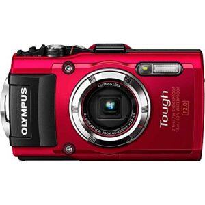 olympus tg-3 waterproof 16 mp digital camera (red)