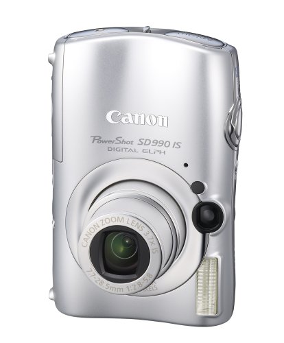 Canon Powershot SD990IS 14.7MP Digital Camera with 3.7x Optical Image Stabilized Zoom (Silver)