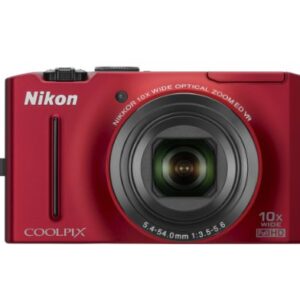 Nikon Coolpix S8100 12.1 MP CMOS Digital Camera with 10x Zoom-Nikkor ED Lens and 3.0-Inch LCD (Red)