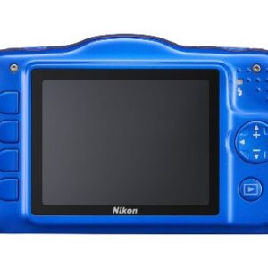 Nikon COOLPIX S32 13.2 MP Waterproof Digital Camera with Full HD 1080p Video (Blue) (Discontinued by Manufacturer)