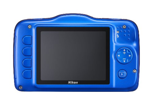 Nikon COOLPIX S32 13.2 MP Waterproof Digital Camera with Full HD 1080p Video (Blue) (Discontinued by Manufacturer)