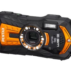 Pentax Optio WG-2 GPS Orange Adventure Series 16 MP Waterproof Digital Camera with 5 X Optical Zoom and GPS