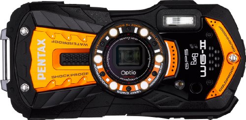 Pentax Optio WG-2 GPS Orange Adventure Series 16 MP Waterproof Digital Camera with 5 X Optical Zoom and GPS