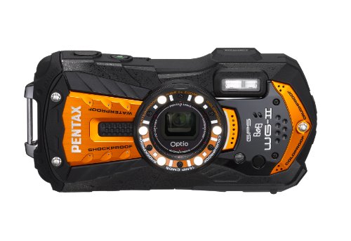 Pentax Optio WG-2 GPS Orange Adventure Series 16 MP Waterproof Digital Camera with 5 X Optical Zoom and GPS