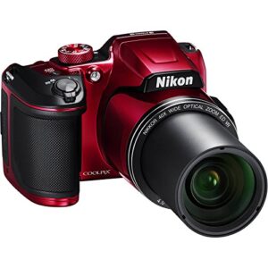 Nikon Coolpix B500 Wi-Fi Digital Camera (Red) - (Renewed)