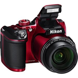 Nikon Coolpix B500 Wi-Fi Digital Camera (Red) - (Renewed)