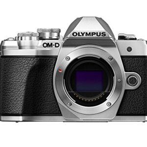 Olympus OM-D E-M10 Mark III Camera Body (Silver), Wi-Fi Enabled, 4K Video