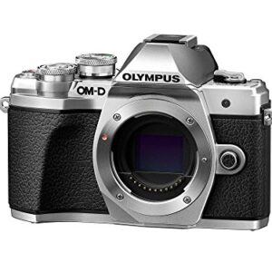 Olympus OM-D E-M10 Mark III Camera Body (Silver), Wi-Fi Enabled, 4K Video