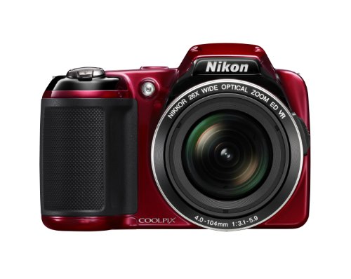 Nikon COOLPIX L810 16.1 MP Digital Camera with 26x Zoom NIKKOR ED Glass Lens and 3-inch LCD (Red) (OLD MODEL)