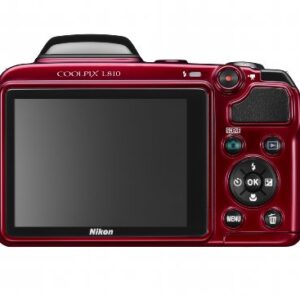 Nikon COOLPIX L810 16.1 MP Digital Camera with 26x Zoom NIKKOR ED Glass Lens and 3-inch LCD (Red) (OLD MODEL)