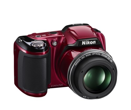 Nikon COOLPIX L810 16.1 MP Digital Camera with 26x Zoom NIKKOR ED Glass Lens and 3-inch LCD (Red) (OLD MODEL)