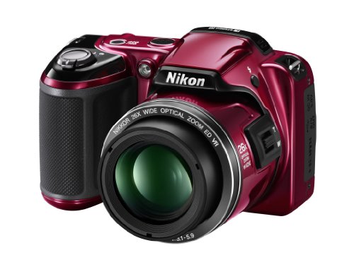 Nikon COOLPIX L810 16.1 MP Digital Camera with 26x Zoom NIKKOR ED Glass Lens and 3-inch LCD (Red) (OLD MODEL)