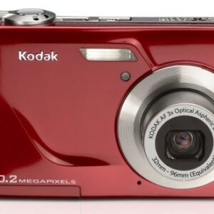 Kodak EasyShare C180 10.2MP Digital Camera with 3x Optical Zoom and 2.4 inch LCD - Red