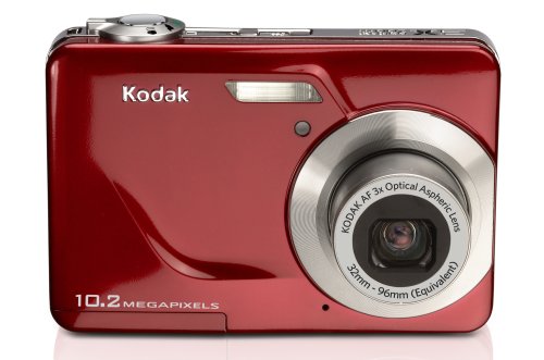 Kodak EasyShare C180 10.2MP Digital Camera with 3x Optical Zoom and 2.4 inch LCD - Red