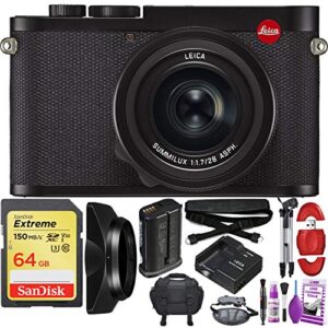 leica q2 digital camera with summilux 28mm f/1.7 asph. lens – pro travel bundle