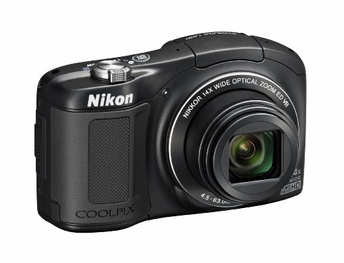 Nikon COOLPIX L620 18.1 MP CMOS Digital Camera with 14x Zoom Lens and Full 1080p HD Video (Black) (OLD MODEL)